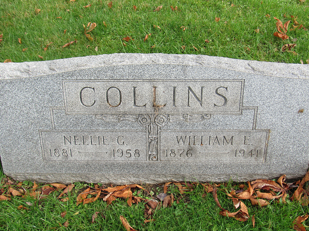 William E. Collins tombstone